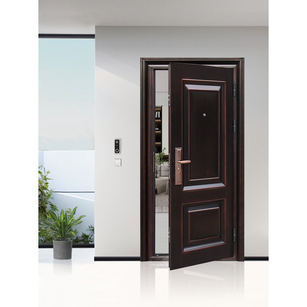 Anti-Theft Door Entry Door Household with Transom Outdoor Ventilation ...