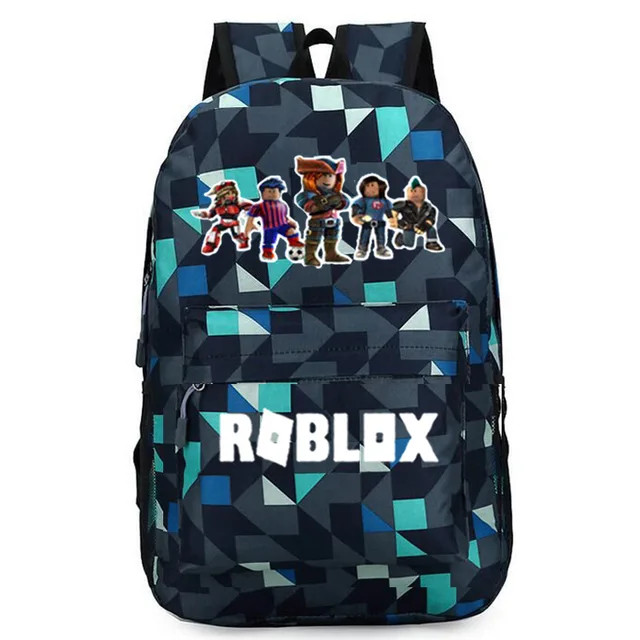 ROBLOX Cartoon Kids Backpack Boys Girls Student School Bags Unisex ...