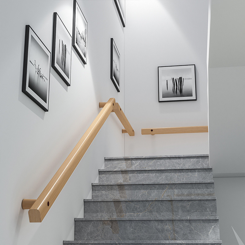 Bamboo Wood Handrail Wall Stairs Handrail Elderly Safety Railing ...