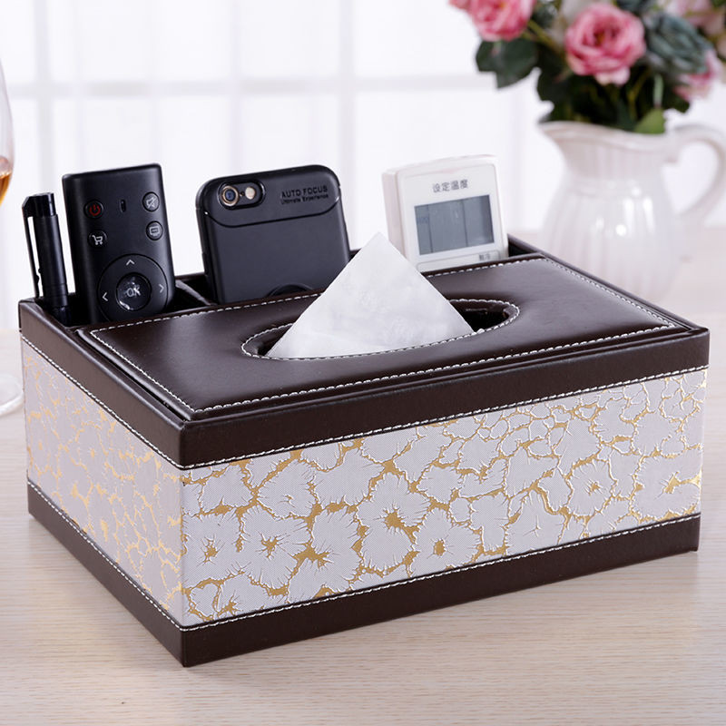 Multi-Functional Tissue Box Paper Extraction Box Coffee Table Living ...