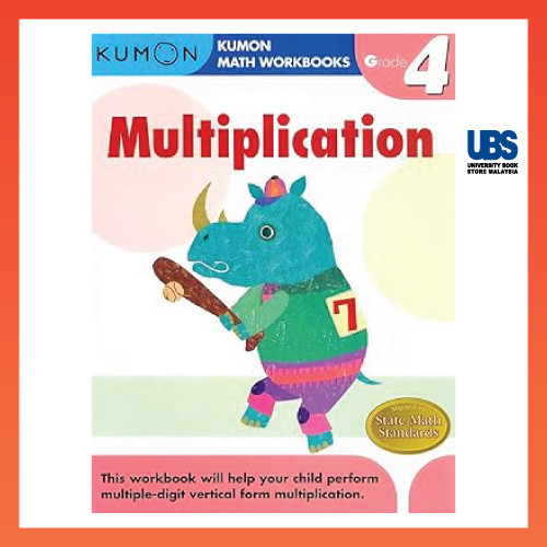 Kumon Math Workbook Multiplication (Grade 4) | Shopee Singapore