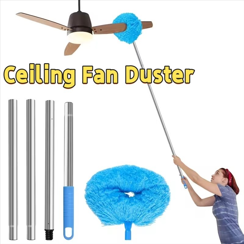 Ceiling Fan Duster Removable Washable Duster Adjustable Telescopic ...