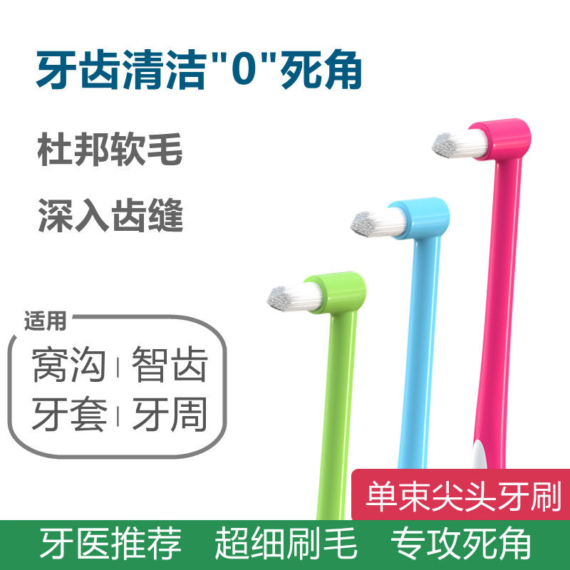 Small Pointed Single-Bundle Toothbrush Interdental Brush Orthodontic ...