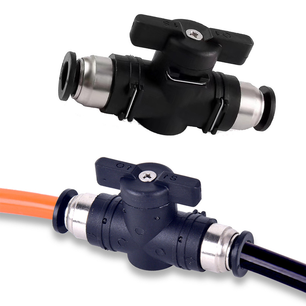 1 Set Pneumatic Fitting Tube Connector Fittings Air Water Pipe Push In ...
