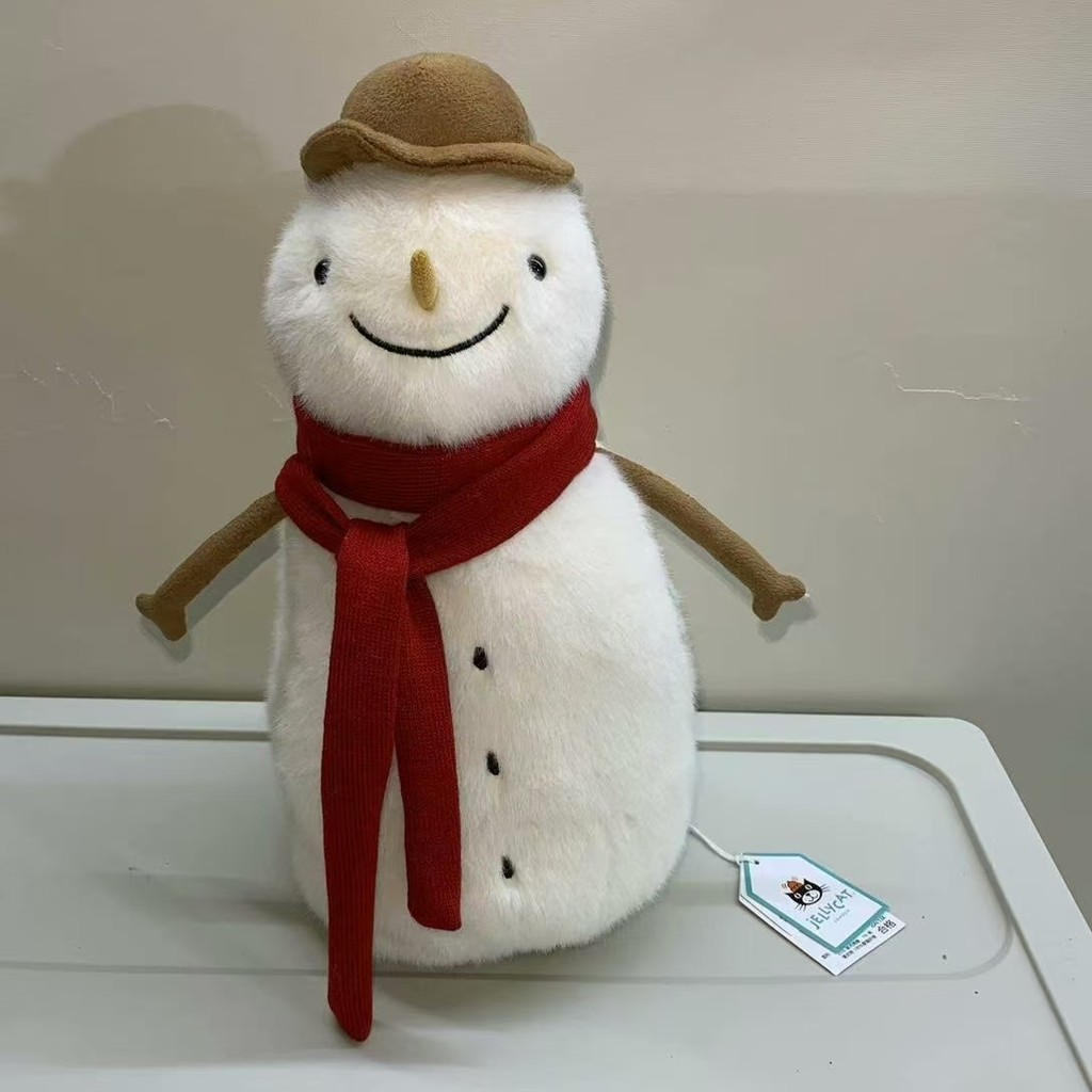 2025 New Style jesse Snowman Plush Toy jesse Red Scarf Snowman Doll ...