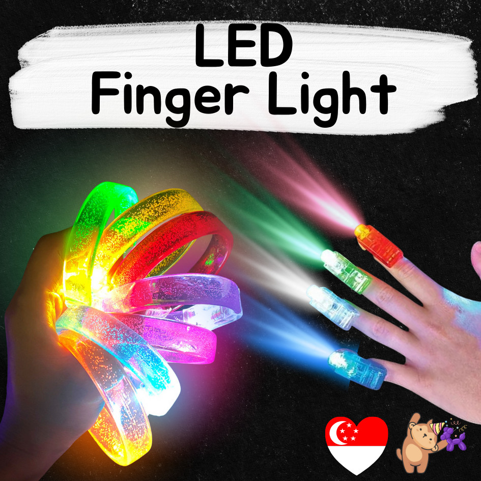 [SG SELLER] LED Finger Light Bangle Spectacles Bracelet Concert Lights ...