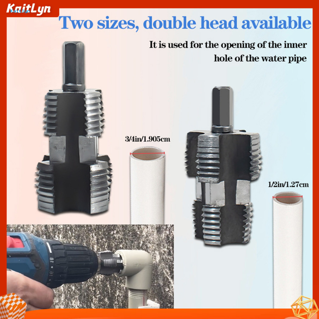 Plastic Pipe Round Die Set Pvc Pipe Threader Kit Electric Drill Pipe ...