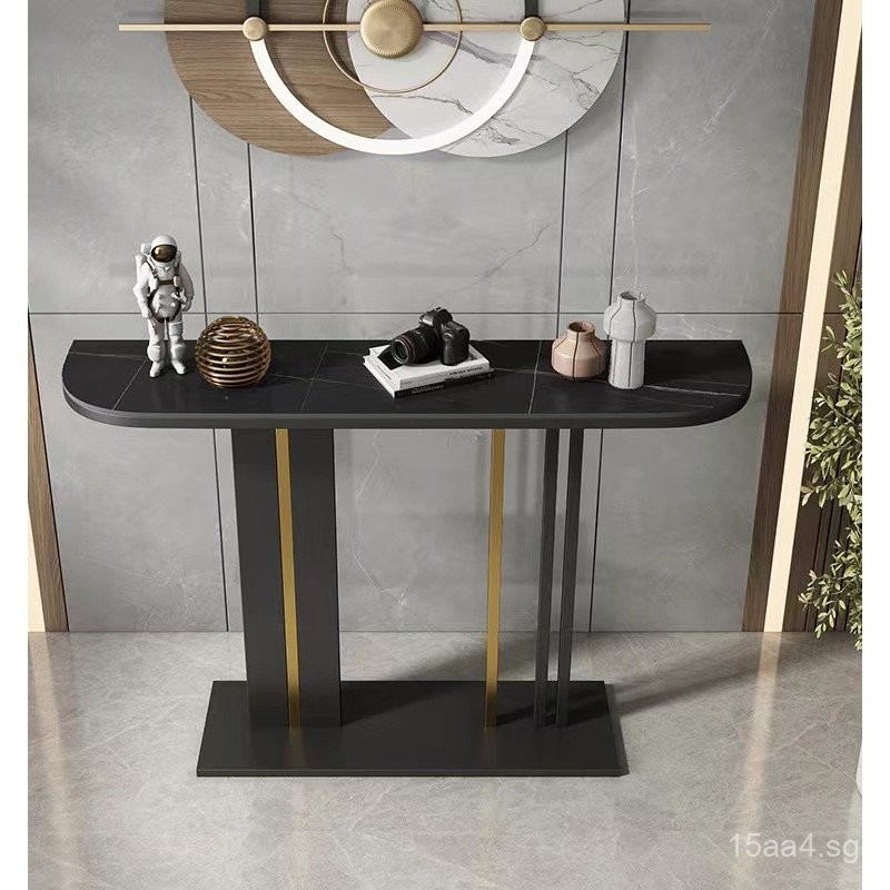 Italian Style Rock Slab Entryway Table Modern Simple Luxury Entryway ...