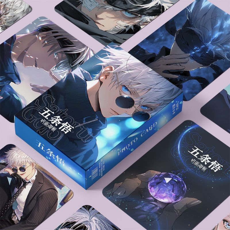 大促!速发!咒术回战五条悟个人周边三寸盒装55张镭射小卡照片拍立得LOMO卡Jujutsu Battle Gojo Satoru ...