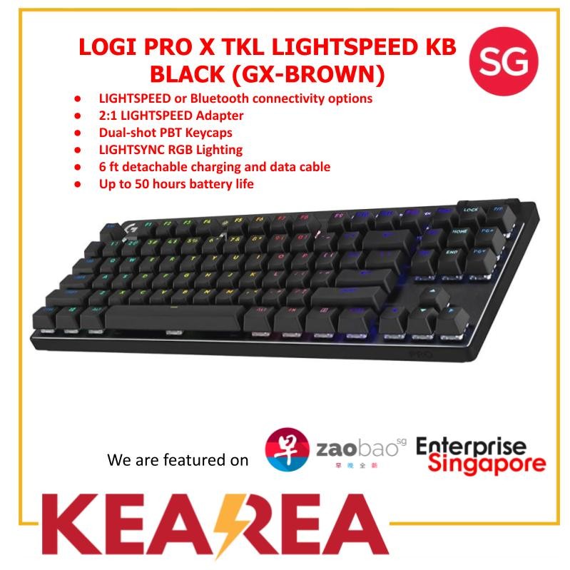 Logitech G Pro X TKL Lightspeed Wireless Bluetooth Gaming Keyboard ( 2 ...