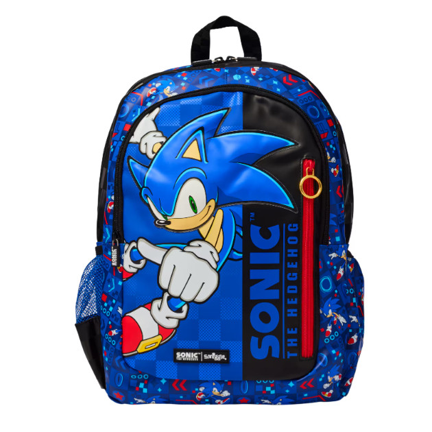 New Hedgehog Sonick Elementary School Students Cartoon Large Backpack ...