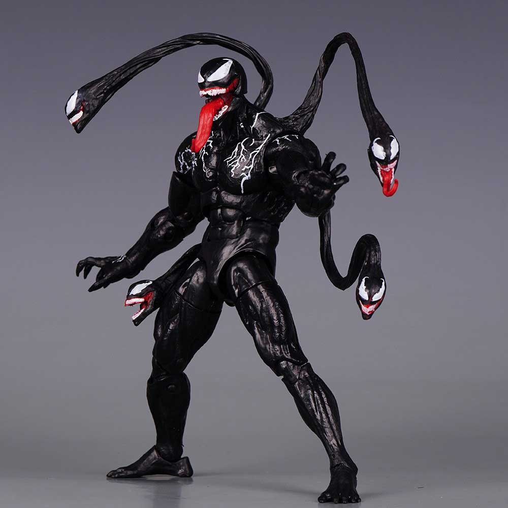 Legends Venom Action Figure Black Agent Venom SHF with Many Heads ...