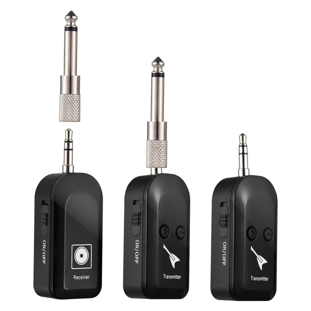 Wireless Guitar System Rechargeable 2.4G Transmitter Receiver Set Real ...