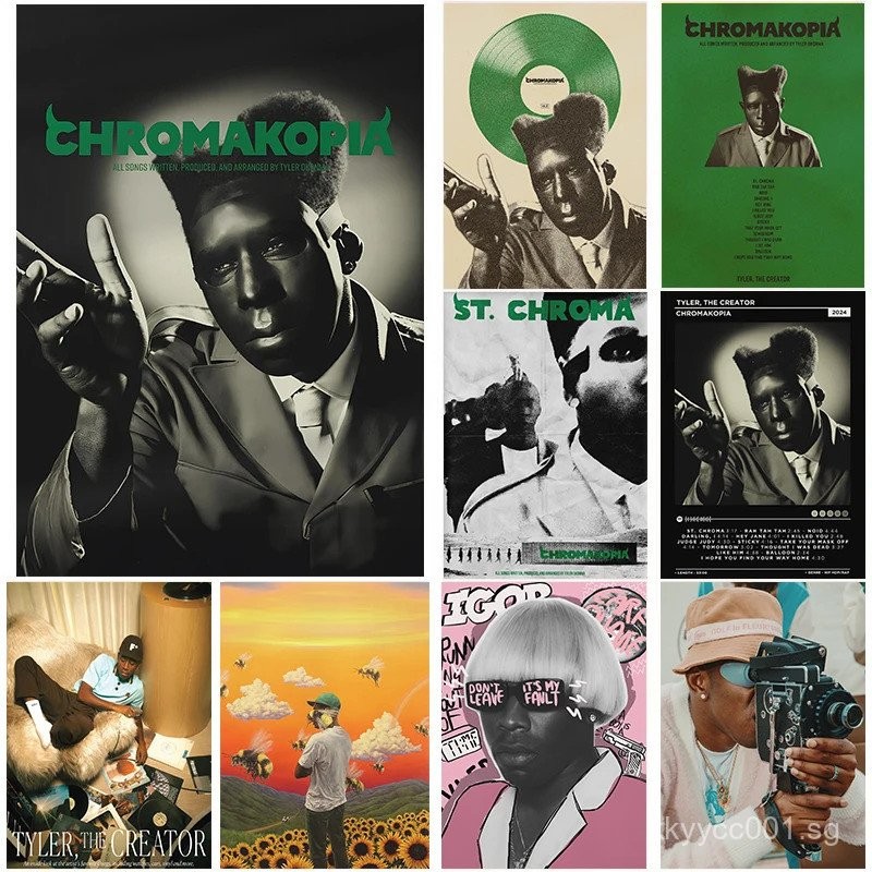 Rapper Tyler The Creator Chromakopia Classic Music Album Poster Canvas Painting Wall Art ...