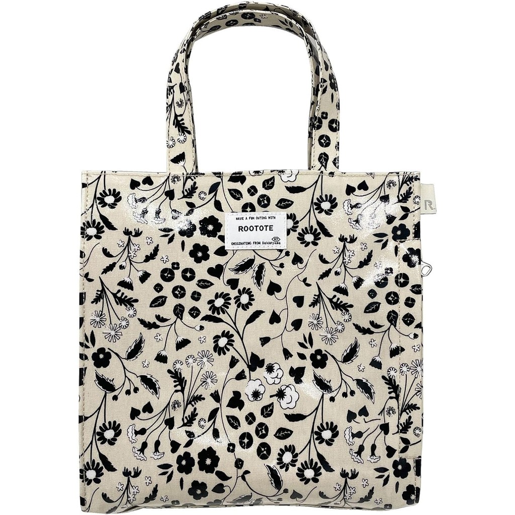 Rootote Square Laminated Tote Bag, Small, Freestanding, Square ...