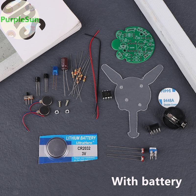 PurpleSun Electronic Soldering Simulated Firefly Flashing Robot DIY Kit ...