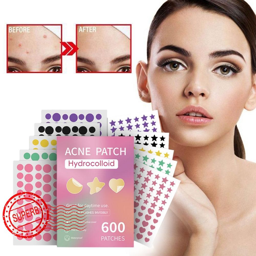 Five-color Large-size Mixed Acne Patch Mild Lightens Acne Hydrocolloid ...