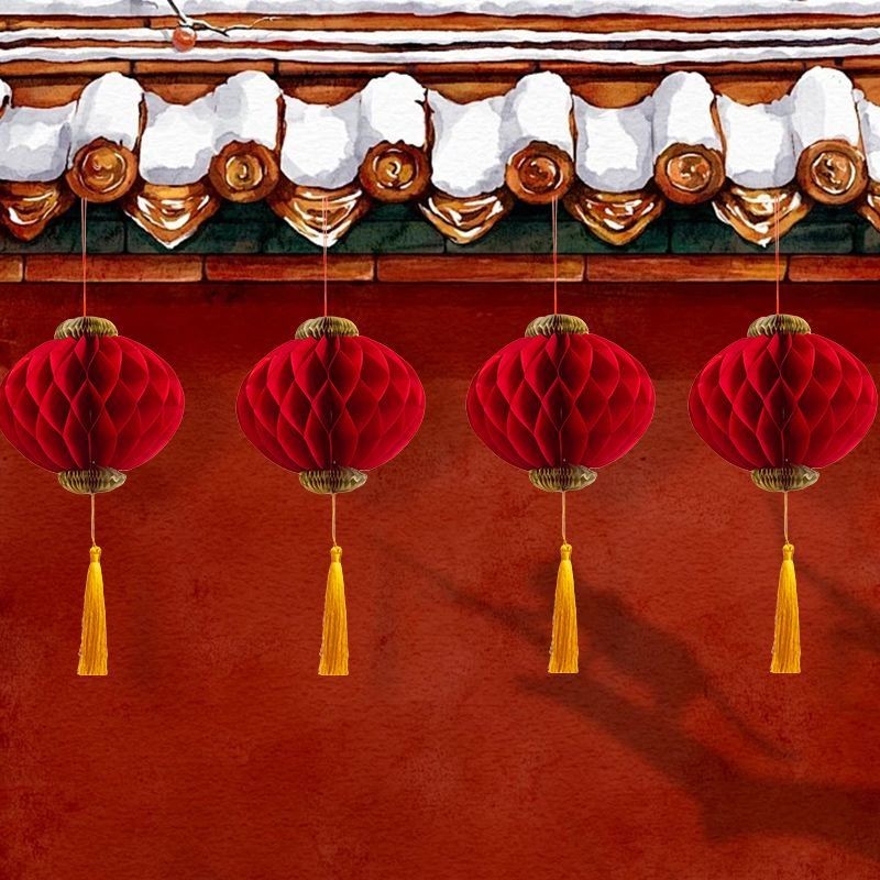 New Year Lantern 2025 Year of the Snake Paper Lantern Pendant Spring ...