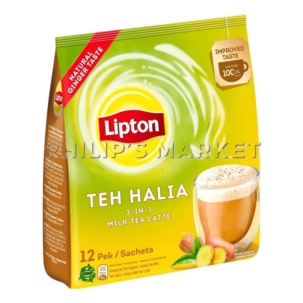 Lipton Teh Halia Flavour Milk Tea Latte (12 sachets) | Shopee Singapore