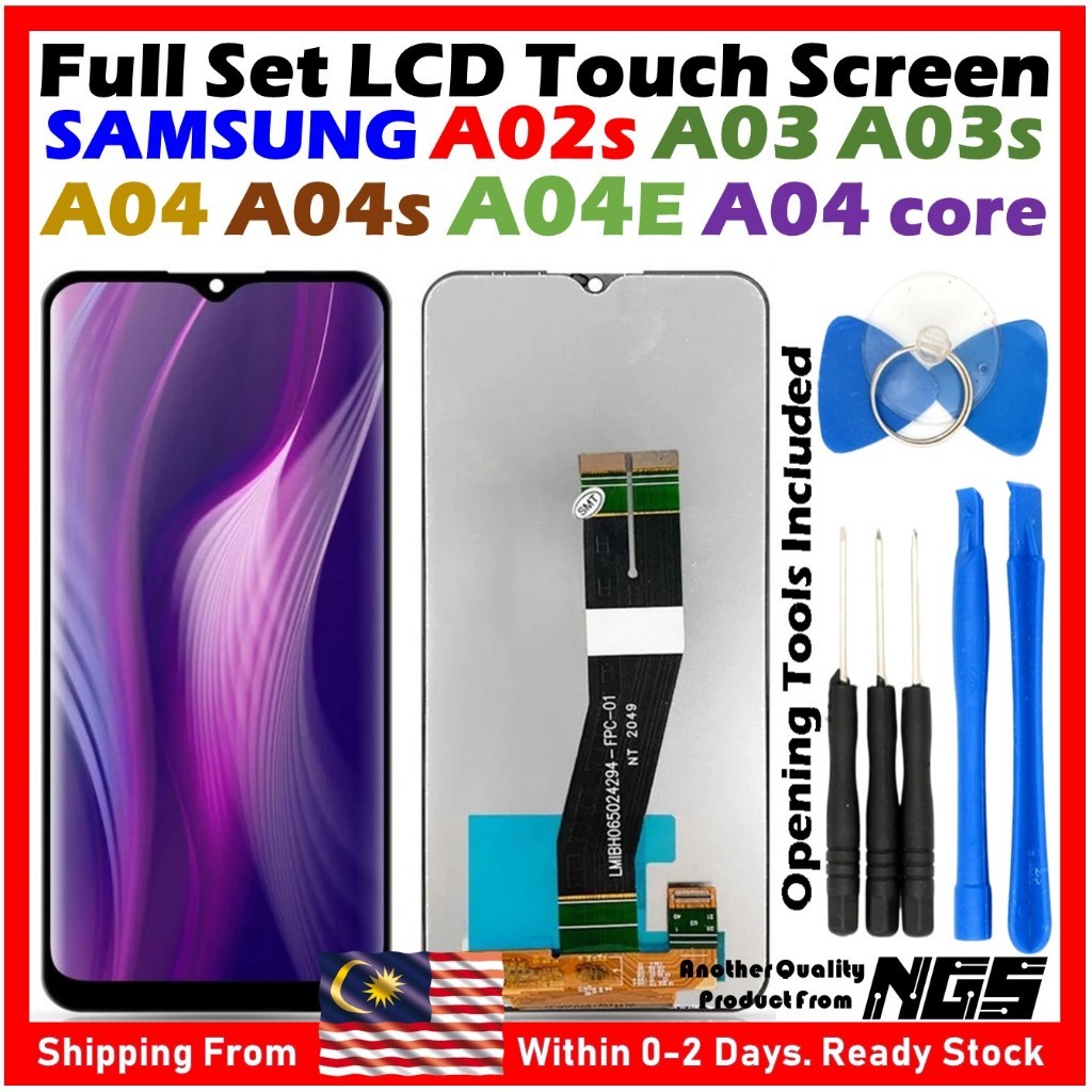 ORI NGS Brand Full Set LCD Screen For SAMSUNG A02s / SAM A03 / SAM A03s ...