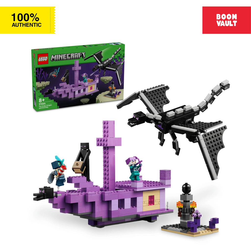 LEGO® Minecraft® The Ender Dragon and End Ship Toy 21264 | Shopee Singapore