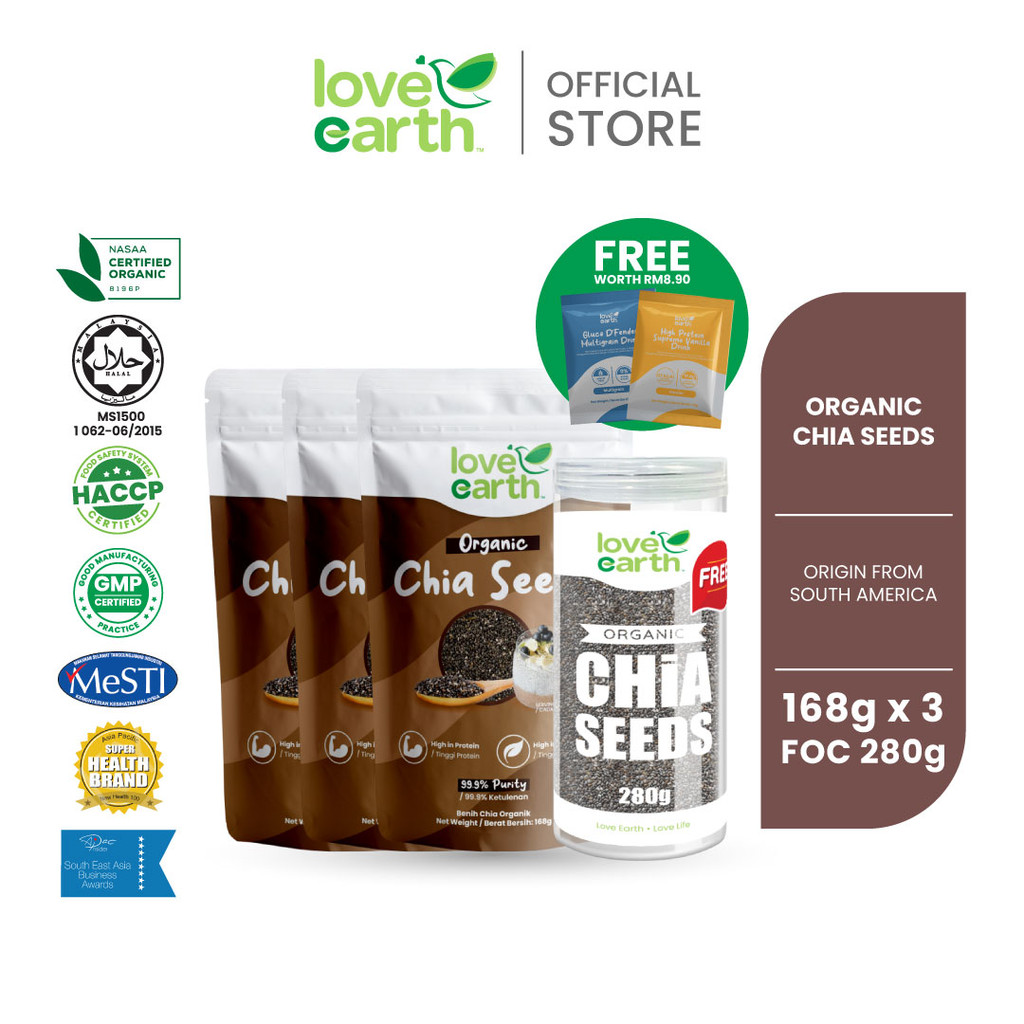 PROMO Pack Chia Seed 3 in 1 + FOC Functional Meal Replacement Sachet ...