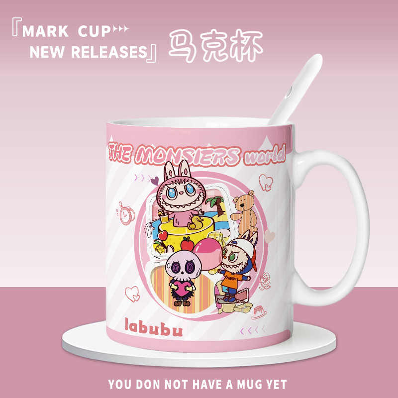Ruixing Co-Branded labubu labubu labubu Ceramic Mug Coffee Cup 330ml ...