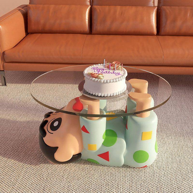 New Crayon Shin chan Tea Table Small Table Side Table Table Elliptical ...