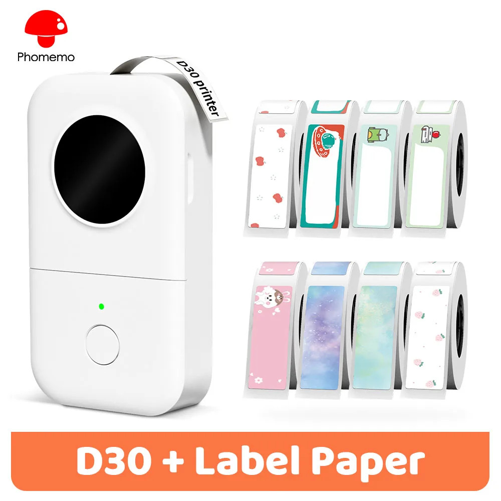 Wireless Pocket Label Maker D30 Portable Bluetooth Thermal Label Maker ...