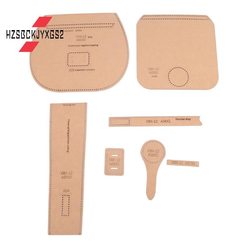 1 Set DIY Handmade Craft Template Kraft Handbag Sewing Pattern Finished ...
