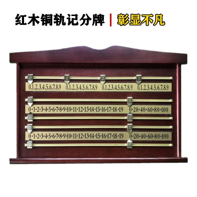 Score Counter Scoreboard Plate Red Wood Score English Style Plastic ...