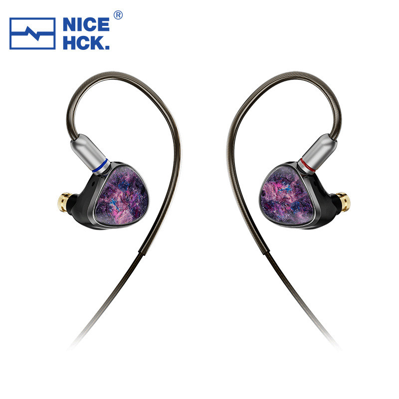 NiceHCK NX8 HiFi IEM 1DD+6BA+1PZT Hybrid Drivers NX Series Earphone ...