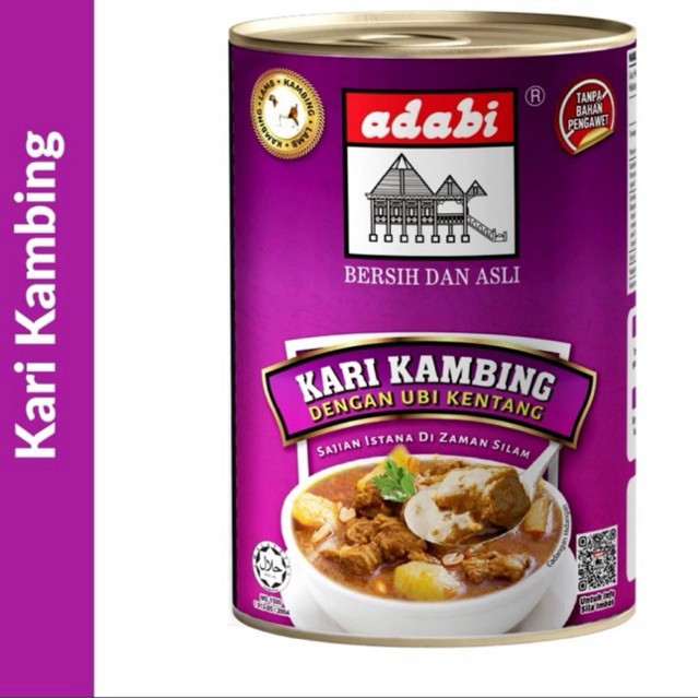 ADABI KARI KAMBING DENGAN KENTANG 280g DAN 425g | Shopee Singapore