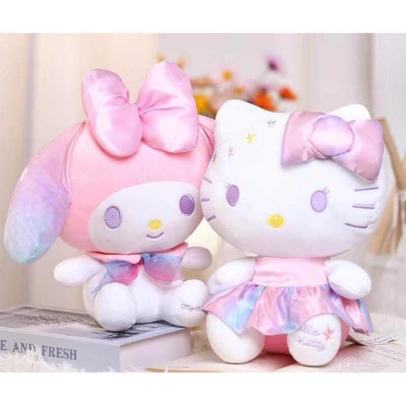 25/34cm Sanrio Colorful Starry Sky Cinnamoroll My Melody Plush Toys ...