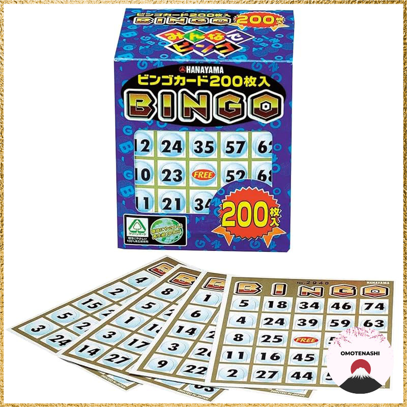 Bingo Card (Set of 200 Sheets) Hanayama | Shopee Singapore