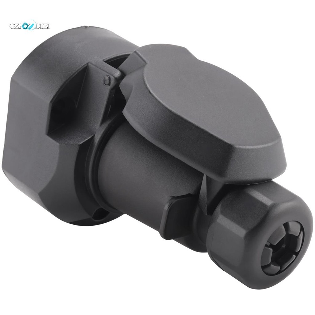 7 Pin European Trailer Socket+Plug Tow Bar Connector Adapter for Car RV ...