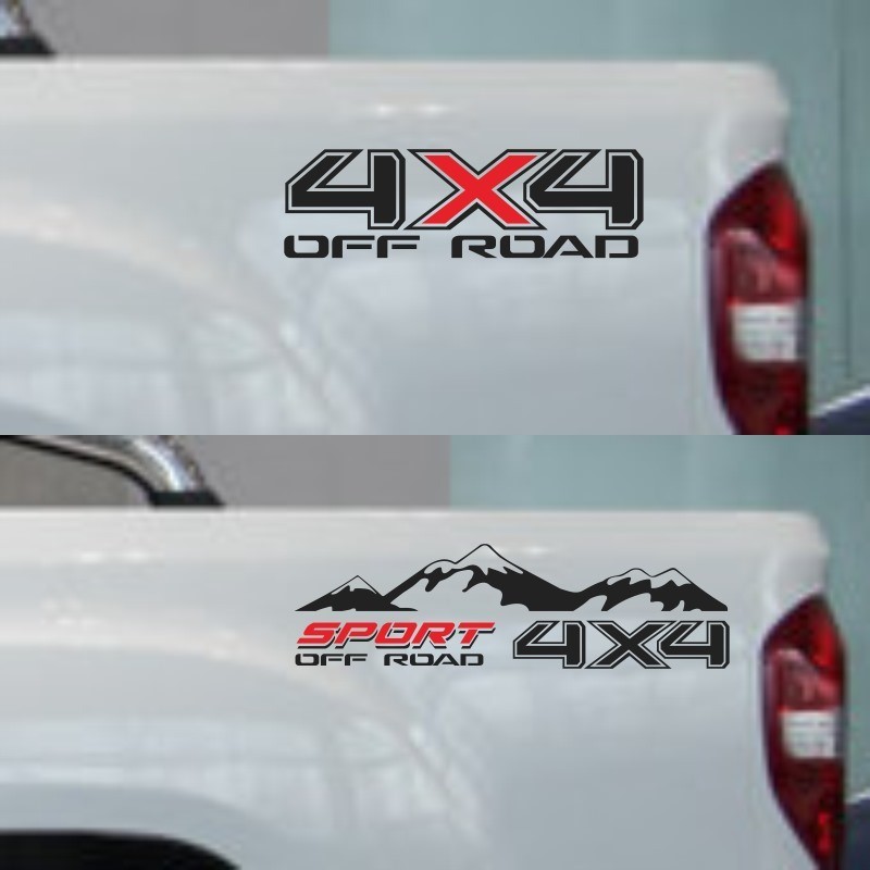 Pickup Container Car Sticker Garland 4X4 Four-wheel Drive Logo Sticker ...