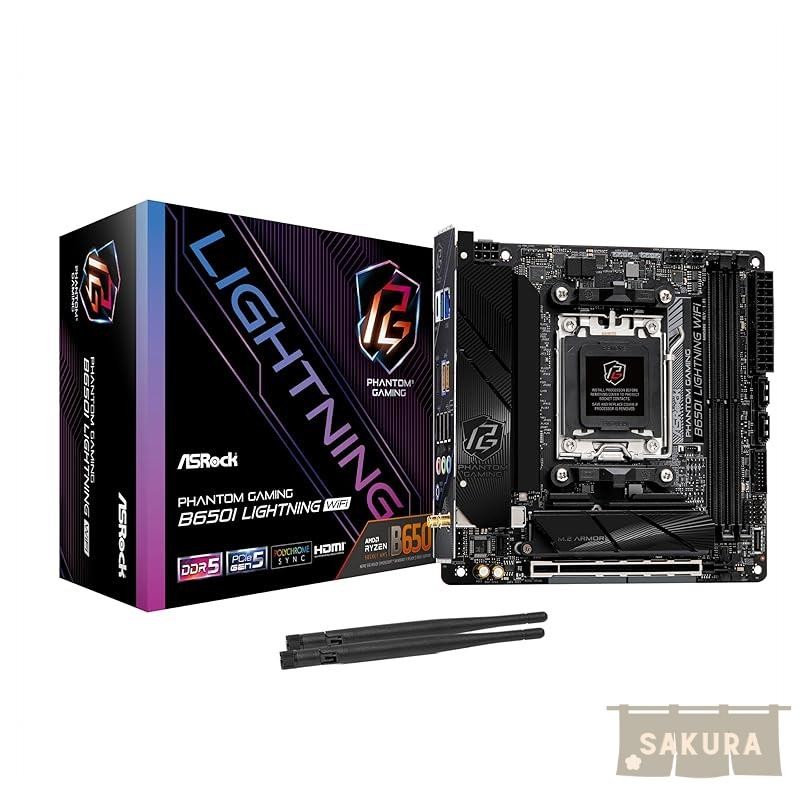 ASRock B650I Lightning WiFi AMD Ryzen 7000 Series CPU Compatible ...