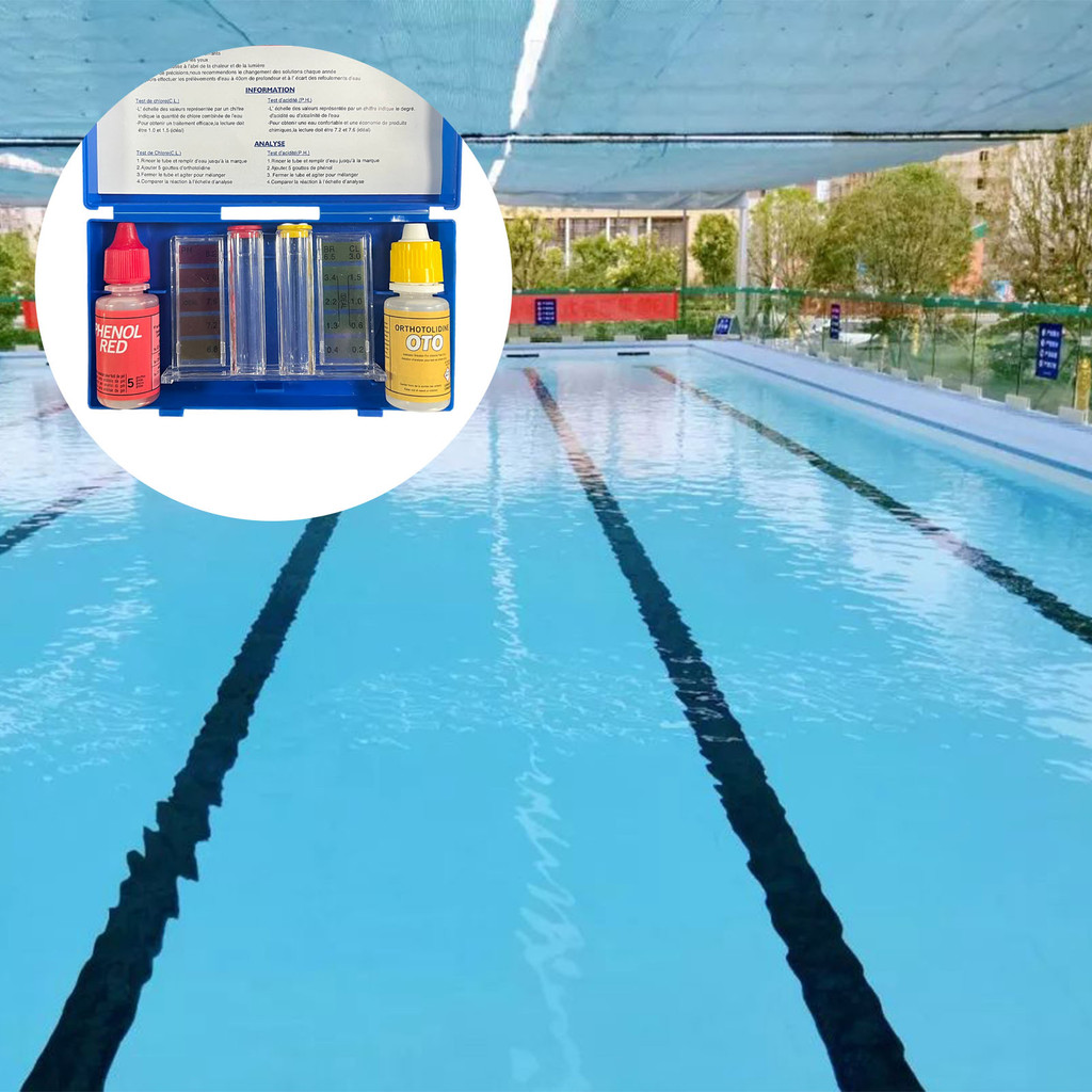 Swimming Pool & Spa Test Kit OTO and Phenol Red Test Solutions Maintain ...