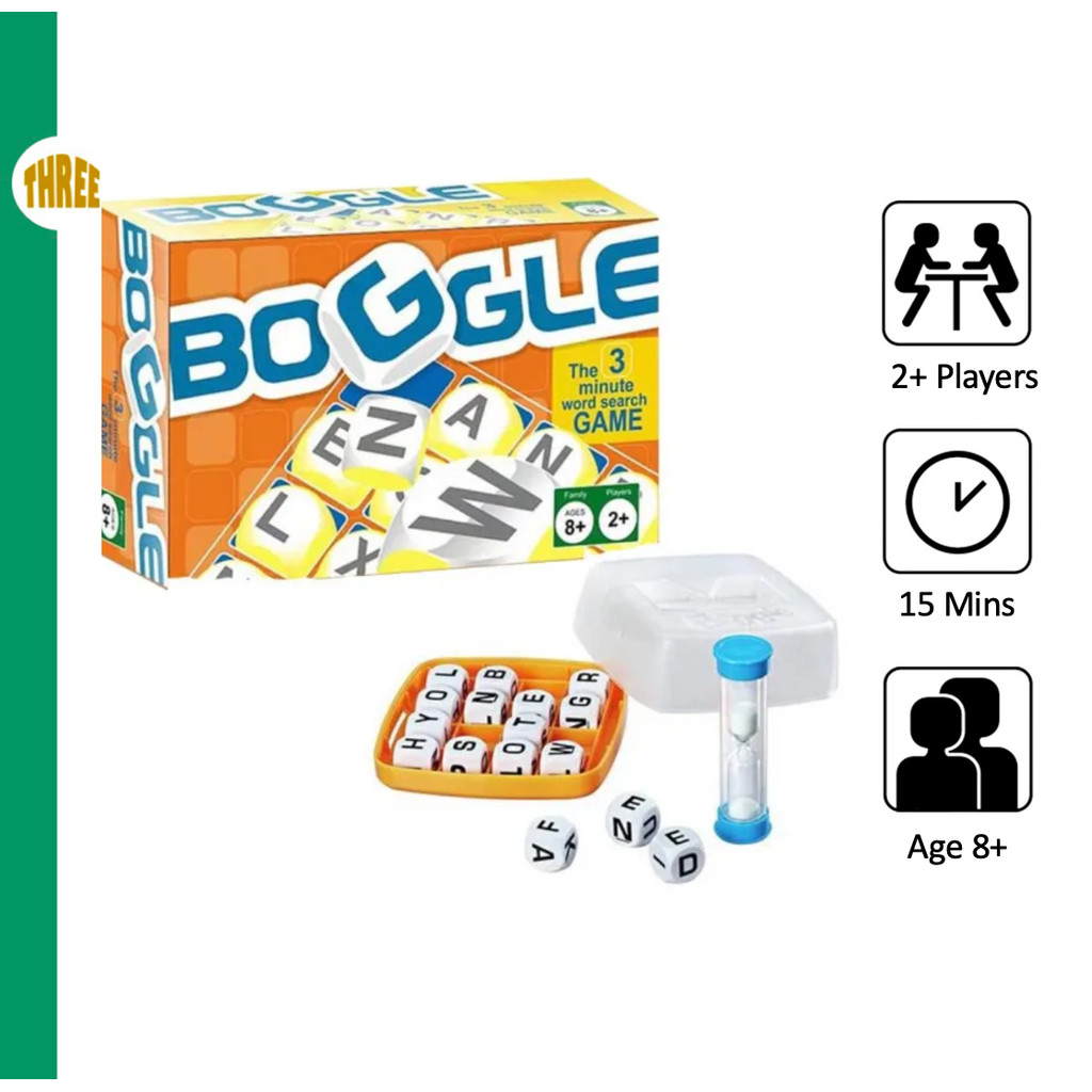 [SG STOCK]Word Game Classic Boggle Word Factory Word Game 3 Minute Word ...
