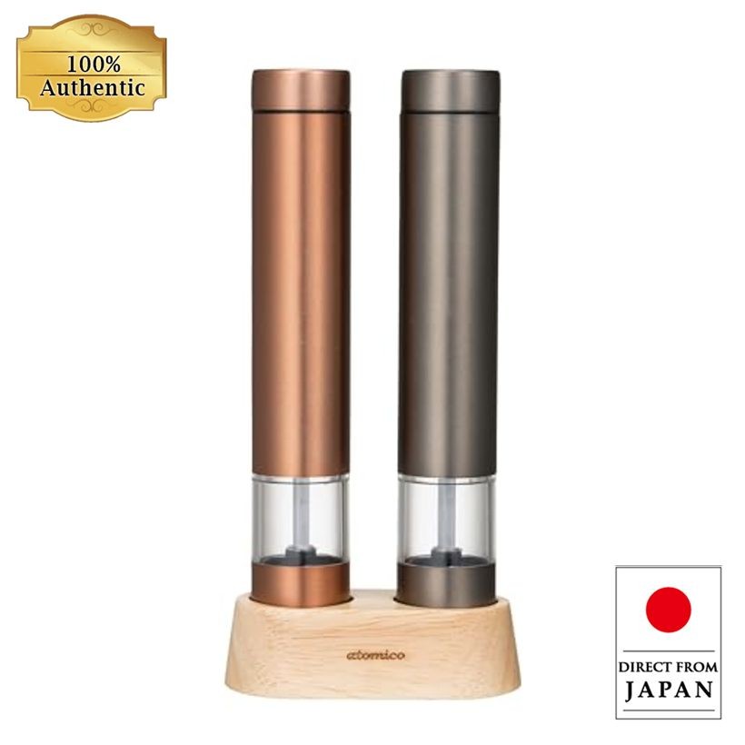 CB Japan Electric Mill Pepper Mill [Copper & Graphite Gray 2-Piece Set ...