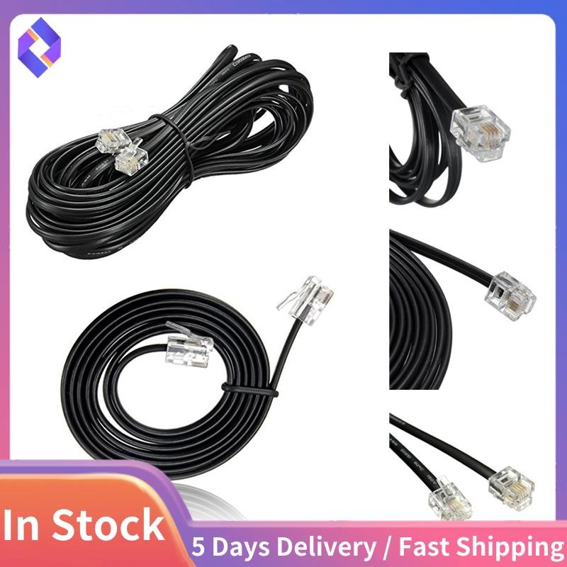 RJ11 6P4C Telephone Cable Cord ADSL Modem | Shopee Singapore
