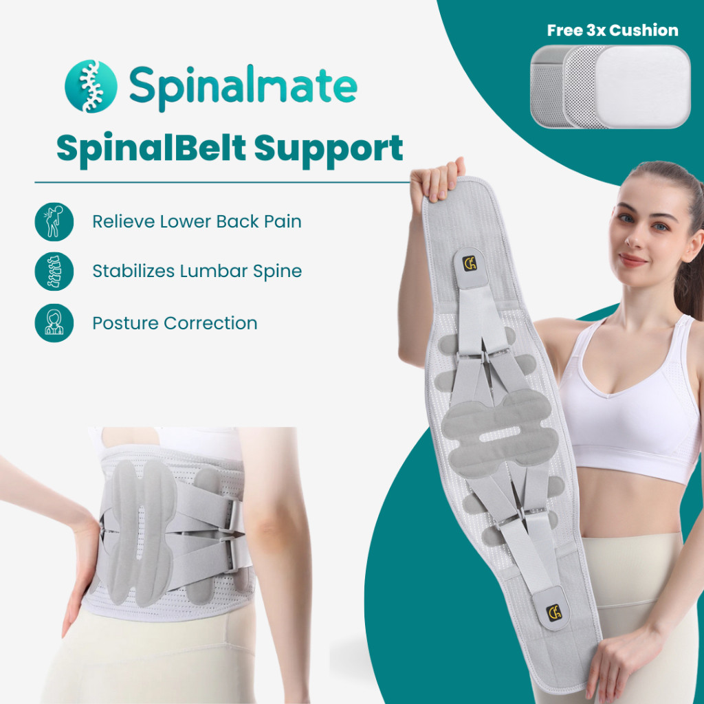 Spinalmate SpinalBelt Support Spine Lumbar Support Belt Posture ...
