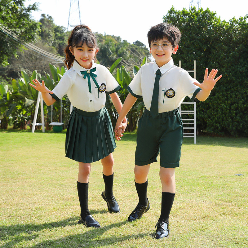 Kindergarten Uniform Summer Uniform British Preppy Style Children's ...