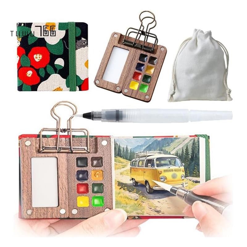 Travel Paint Palette, Mini Watercolor Paint Set, Portable Paint Palette ...