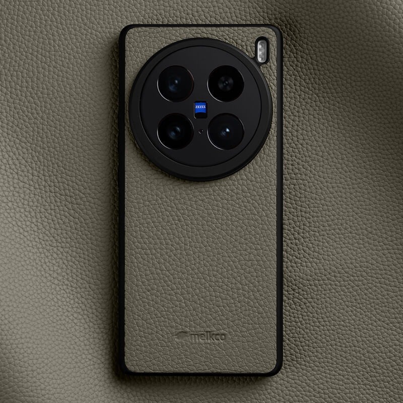 Melkco Genuine Cowhide Leather Phone Case for Vivo X200 Pro Mini X100 Ultra X100S with Camera ...