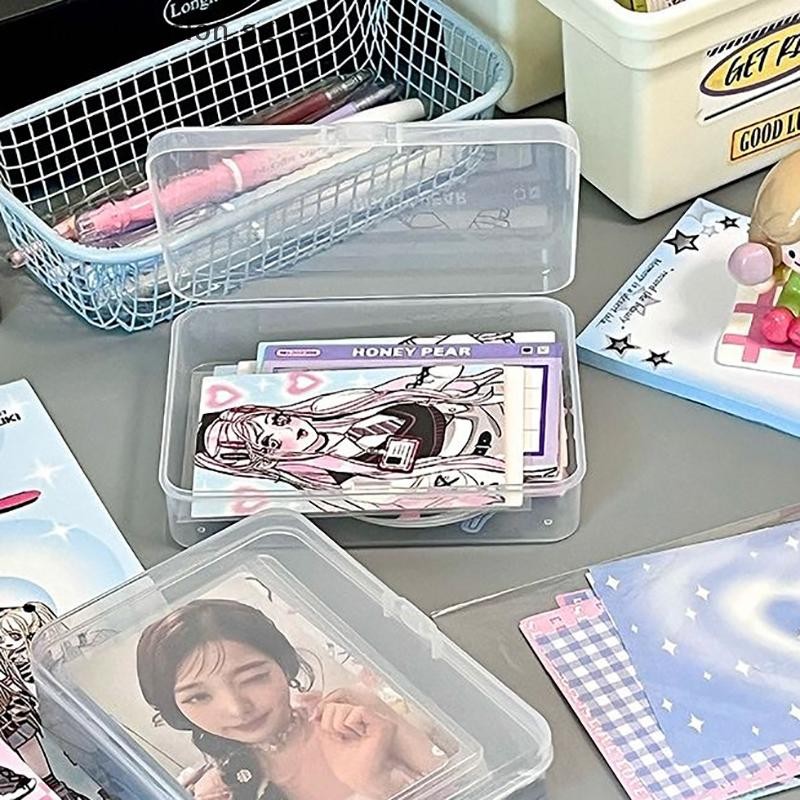 [fireevolution] New Transparent Plastic Storage Box Photocards Small ...