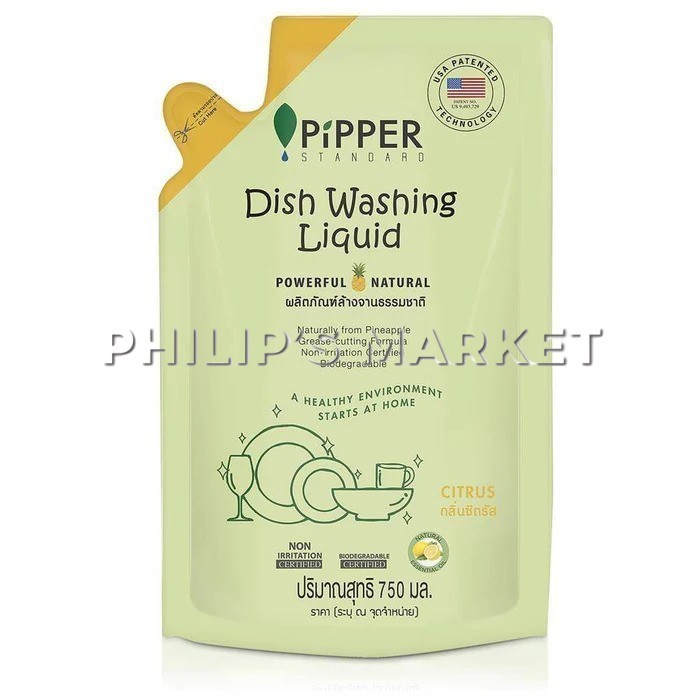PiPPER Standard DishWashing Liquid Refill Pack 750ml | Shopee Singapore