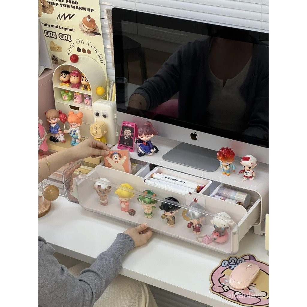 Office Monitor Computer Riser Desktop Blind Box Display Box Workstation ...