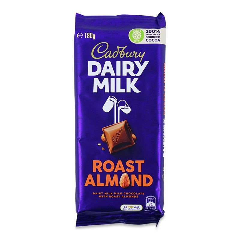 Cadbury Roasted Almond Block, 180g | Shopee Singapore